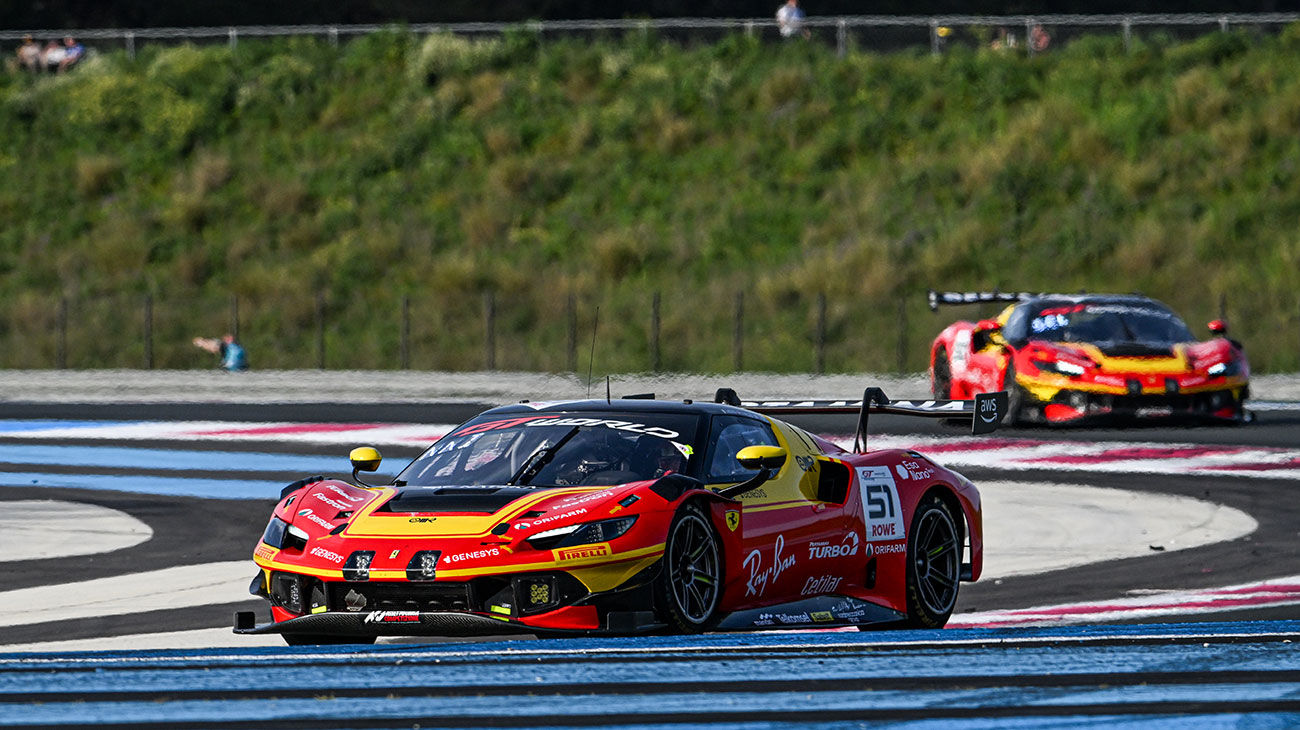 Sette Ferrari 296 GT3 Evo alla 3 Ore di Monza