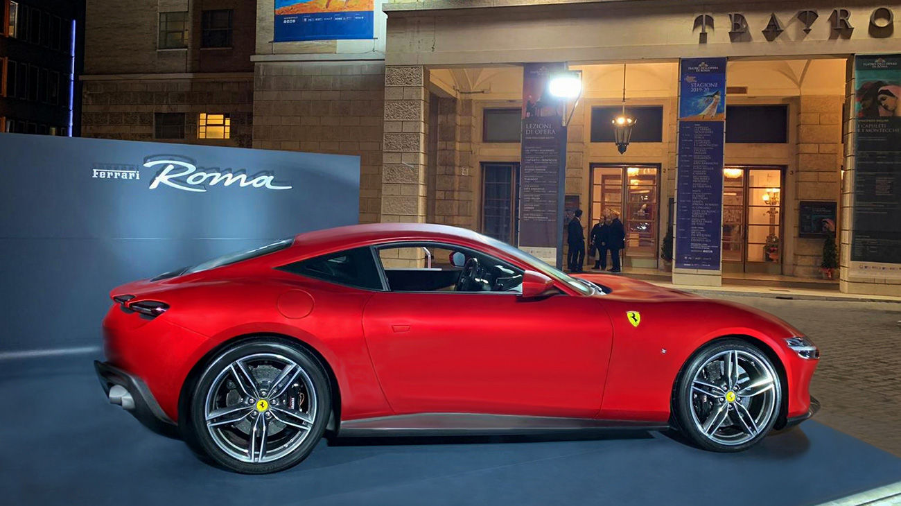 Ferrari Roma on display for 150th anniversary of Rome Capital