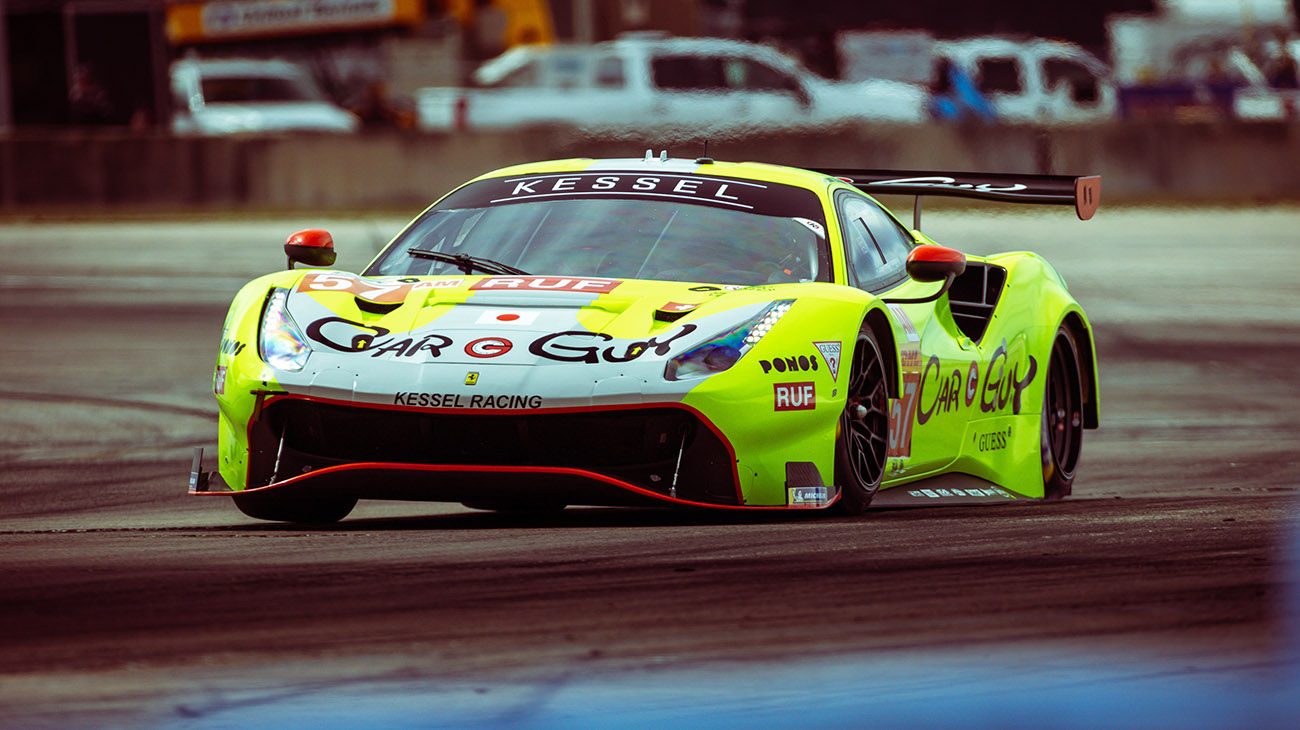 GTE-Ferrari sets the fastest time in free practice 2 at Sebring