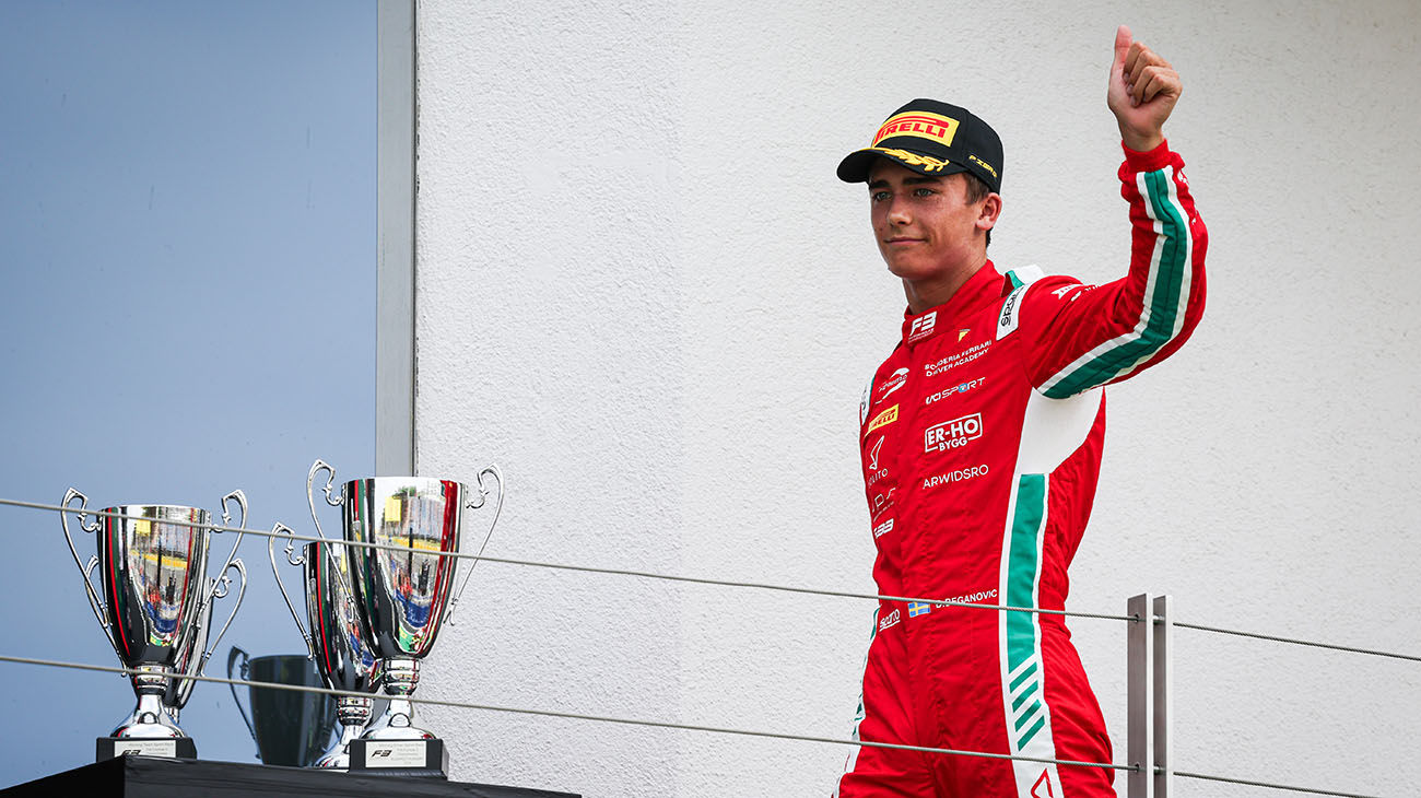 Formula 3: Beganovic on the podium