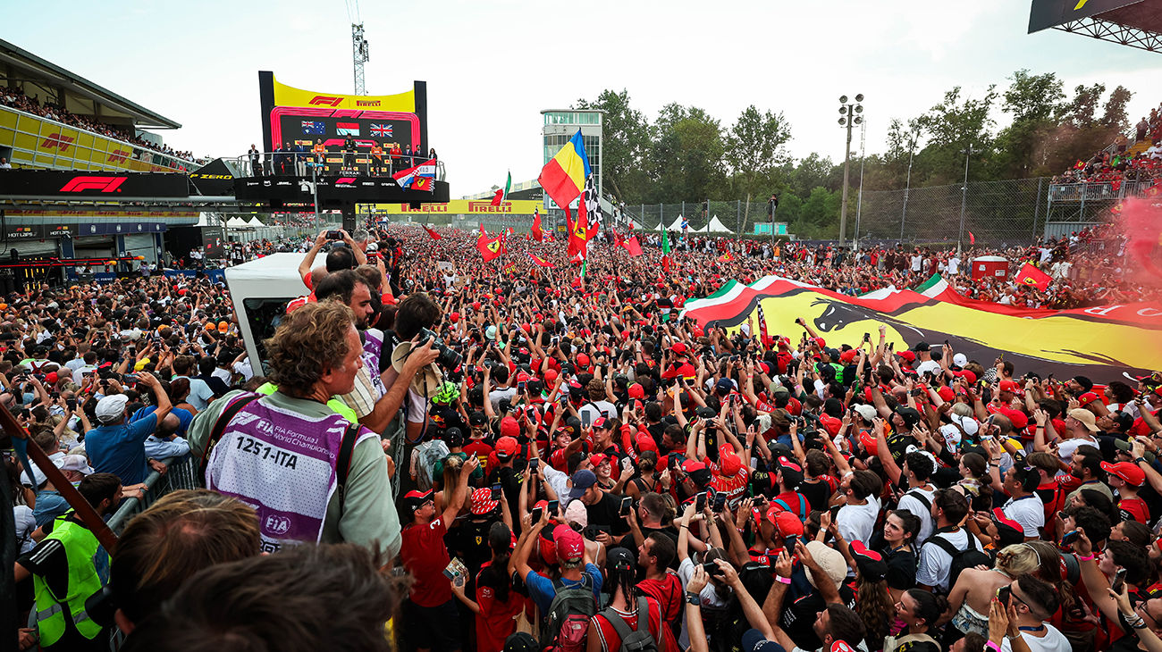 Charles on fire! Monza goes Ferrari red once again