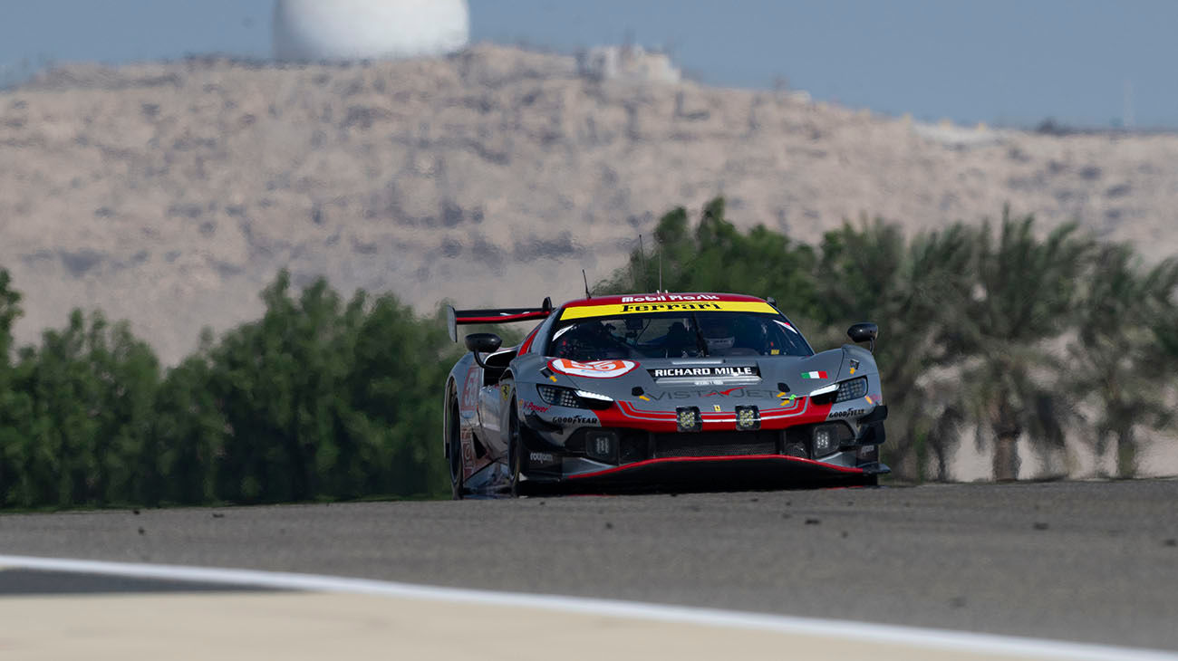 First sessions on the track for the 296 LMGT3s in Bahrain