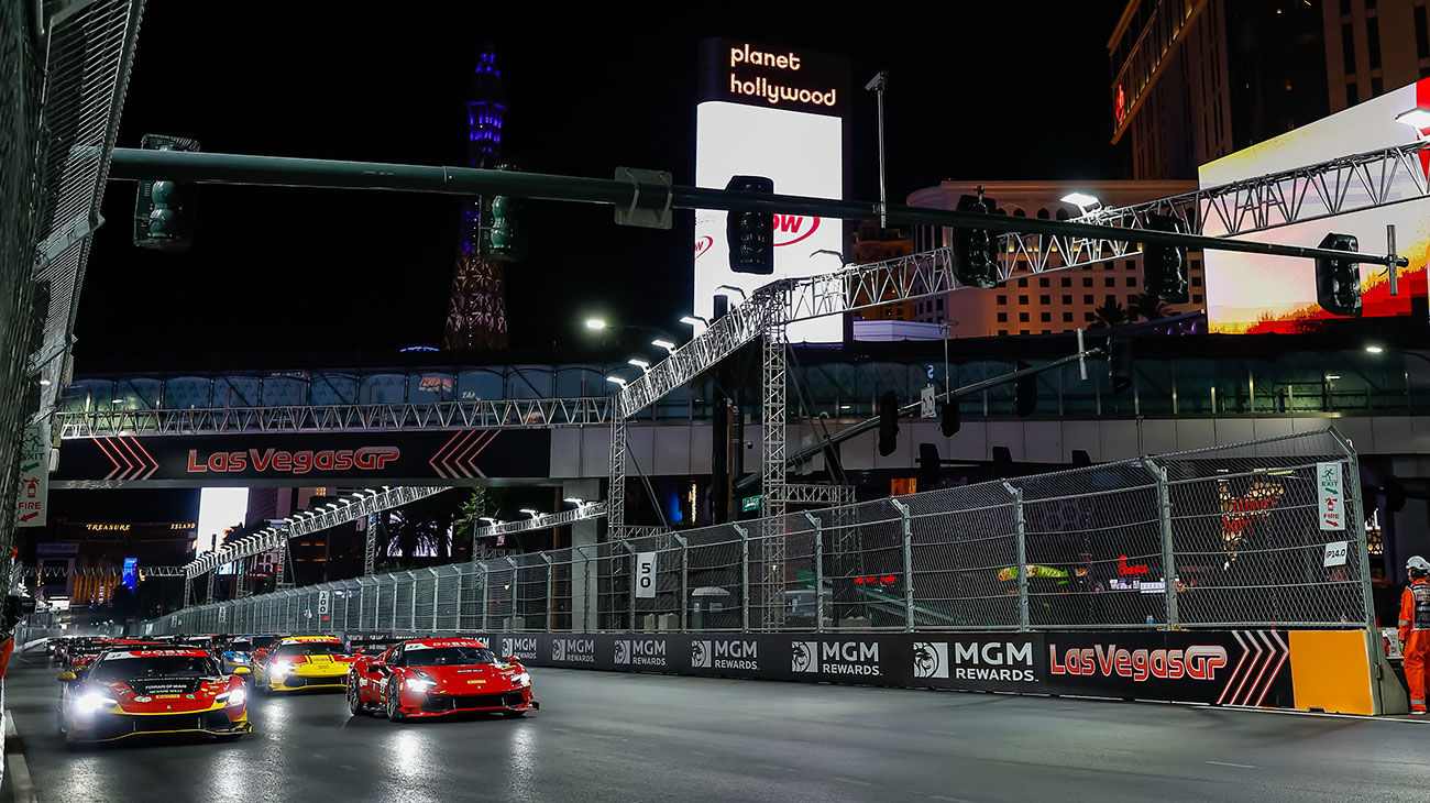Ferrari Challenge Delivers Action as Medler Sweeps Weekend in Las Vegas