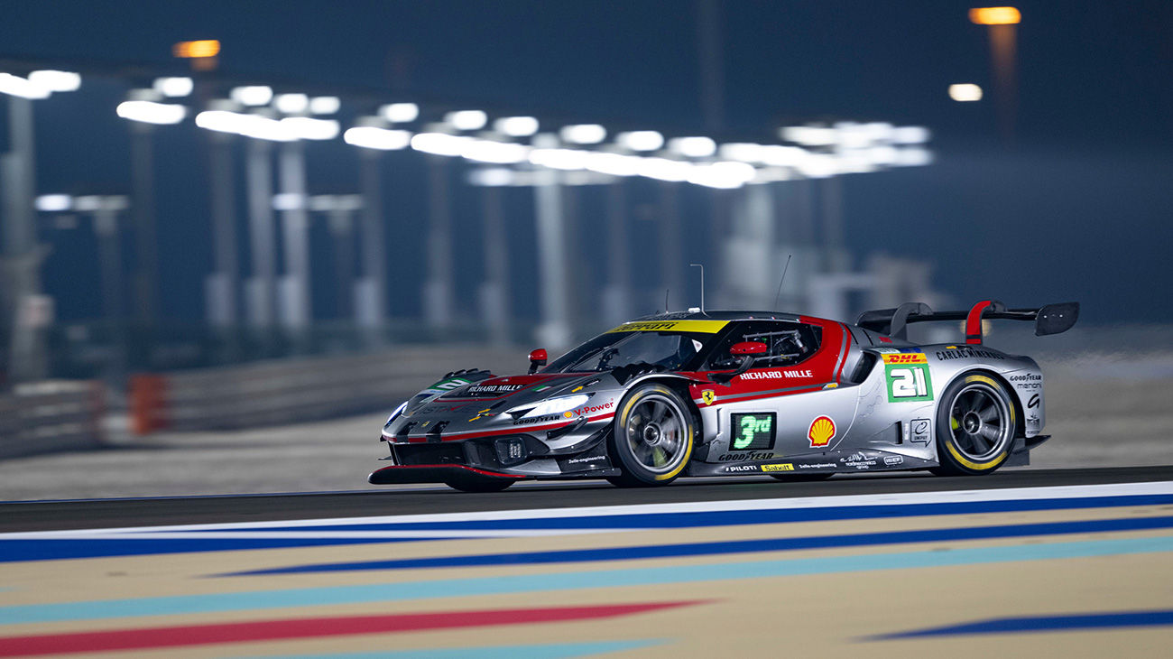 Ferrari 296 LMGT3s in Qatar for the first act of the FIA WEC 2025