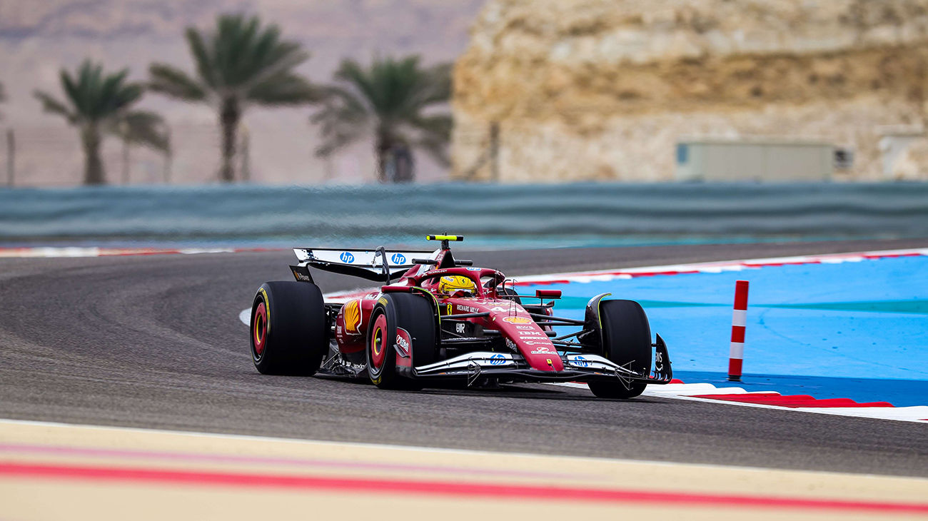 Rain disrupts testing: a further 129 laps on the board for the SF-25