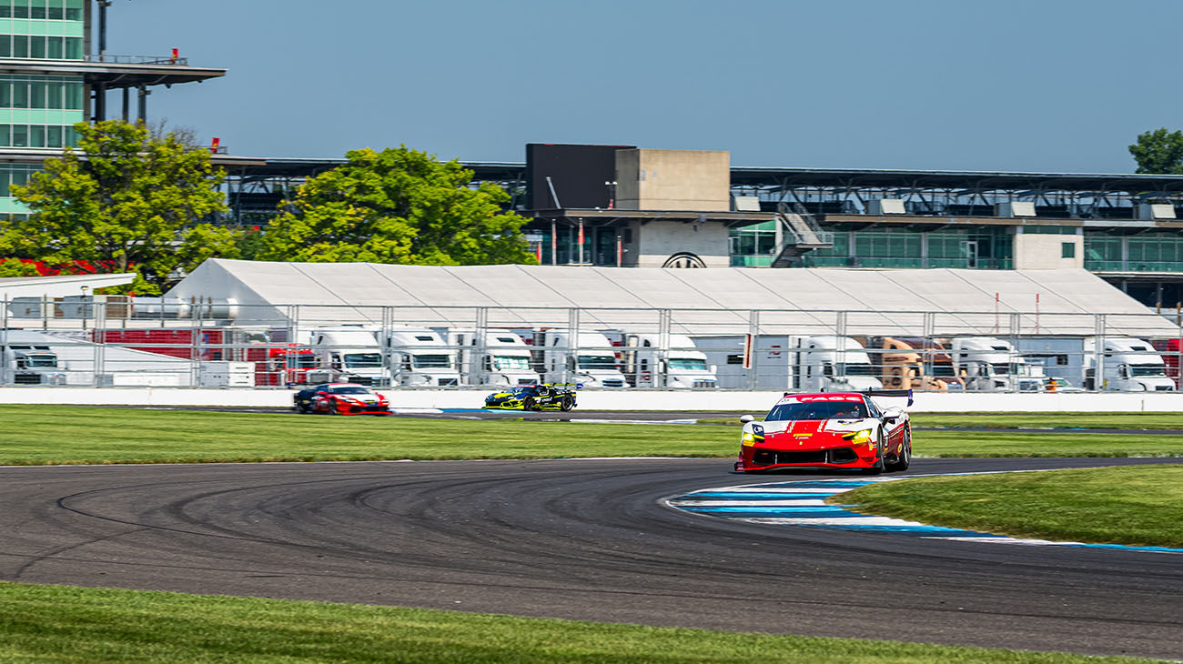 Onboard with Ferrari Challenge Championship Leader Perrina at Indianapolis